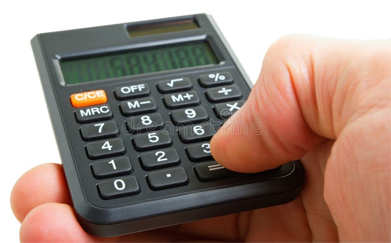 Calculation. stock photo. Image of handling, calculator - 29554474