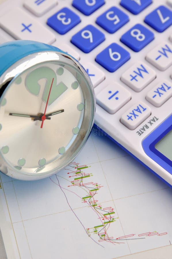 Calculation and Analysis of Stock Stock Image - Image of calculator ...