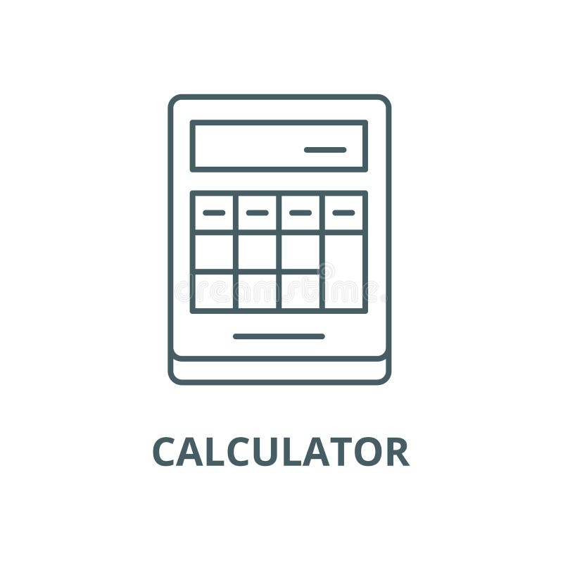 Accounting,calculator, Pen, Checkbox, Docs Vector Line Icon, Sign ...