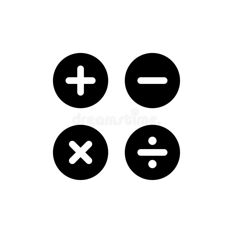 Calculation Icon in Flat Style. Calculator Symbol Stock Illustration ...