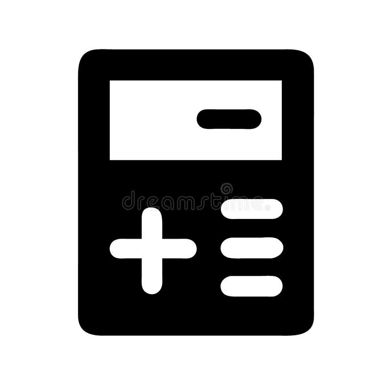 Calculation Icon Flat Vector Stock Illustration - Illustration of ...