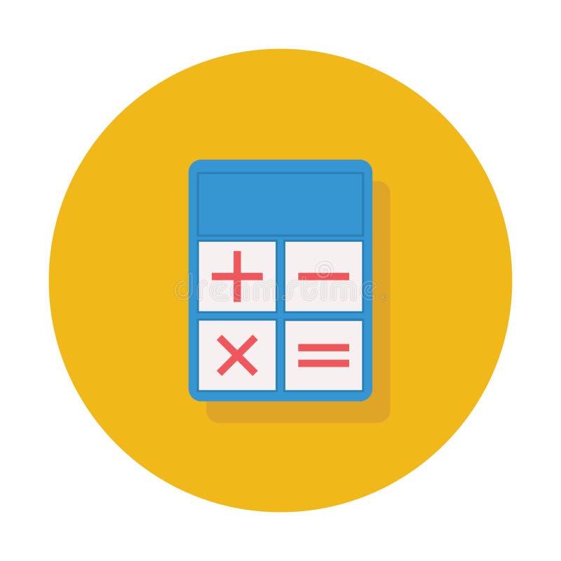 Calculation Icon. Vector Illustration Decorative Design Stock Vector ...