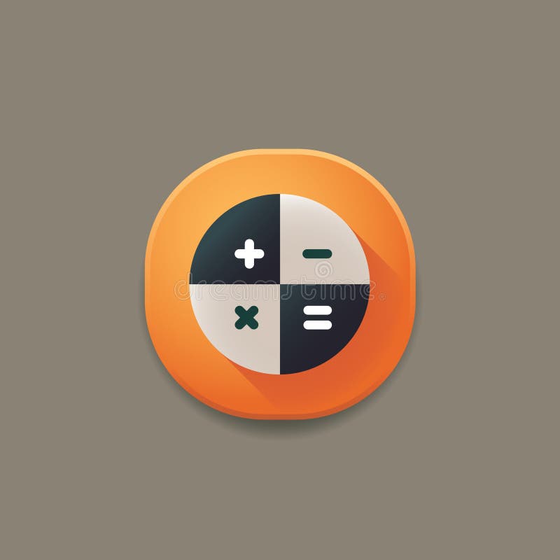 Calculation Icon. Vector Illustration Decorative Design Stock Vector ...