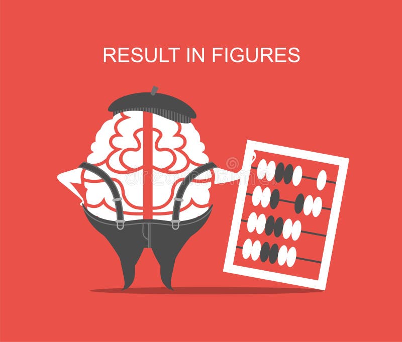 Calculation of the mind stock vector. Illustration of icon - 52639717