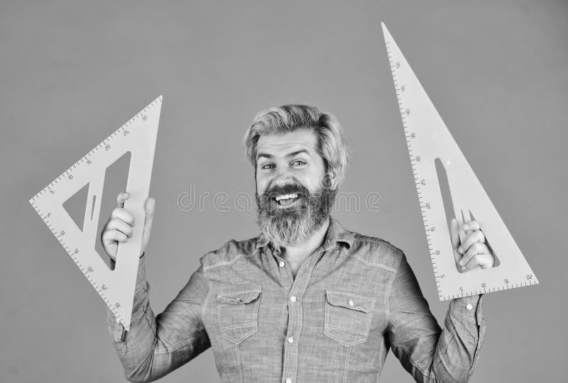 Calculation and Search of Various Data. Precision Measurement Tool. Man ...