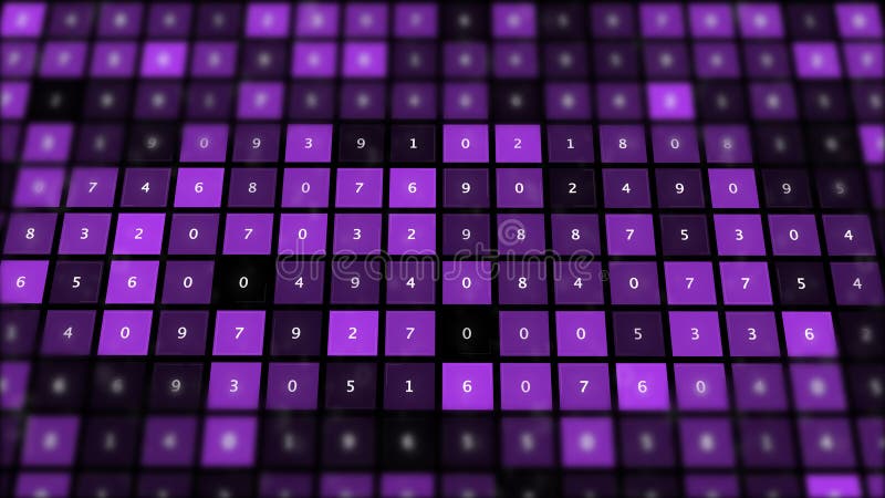 Purple Math Multiplication Square Stock Vector - Illustration of ...