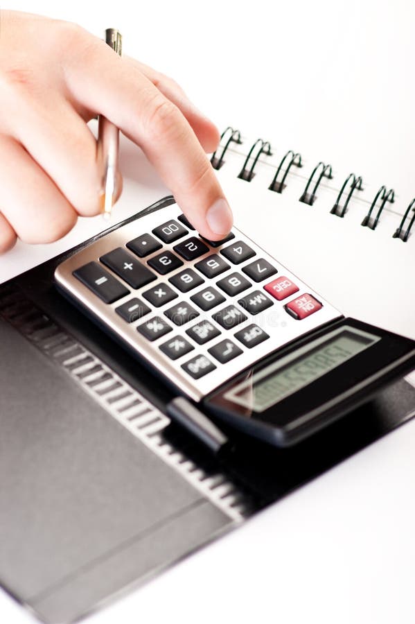 Calculator stock image. Image of fingers, figuring, costs - 1825449