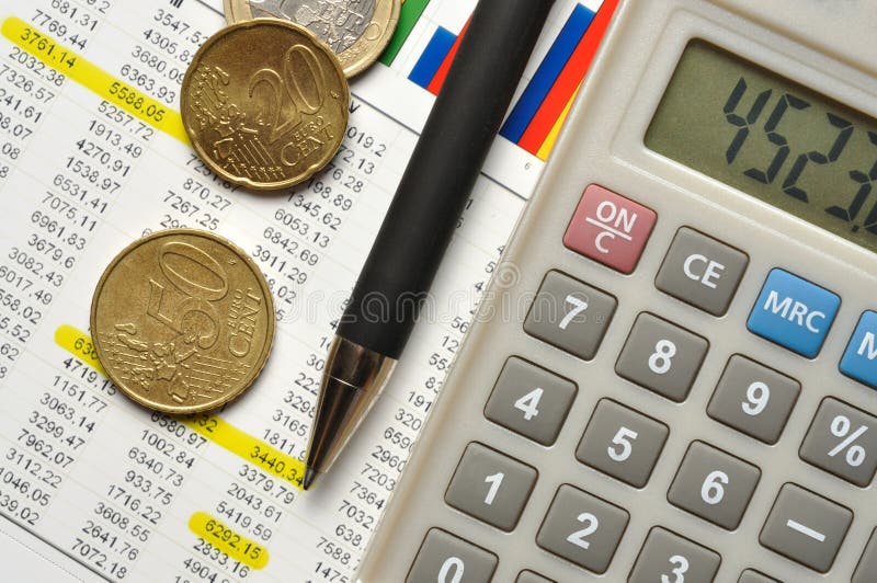 Calculations stock image. Image of numbers, calculator - 14605041