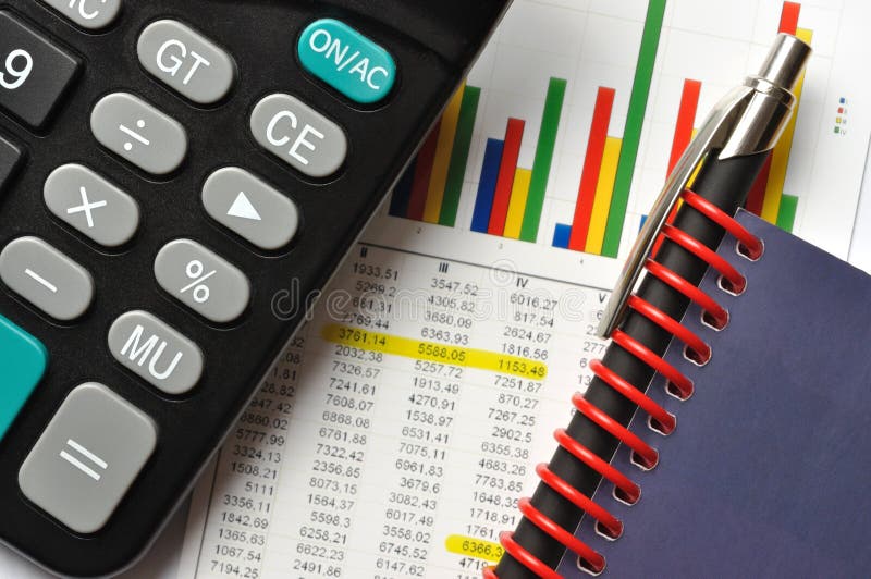 Calculations stock photo. Image of calculations, hand - 4573930