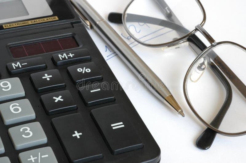 Calculations stock photo. Image of hand, paper, money - 4573930
