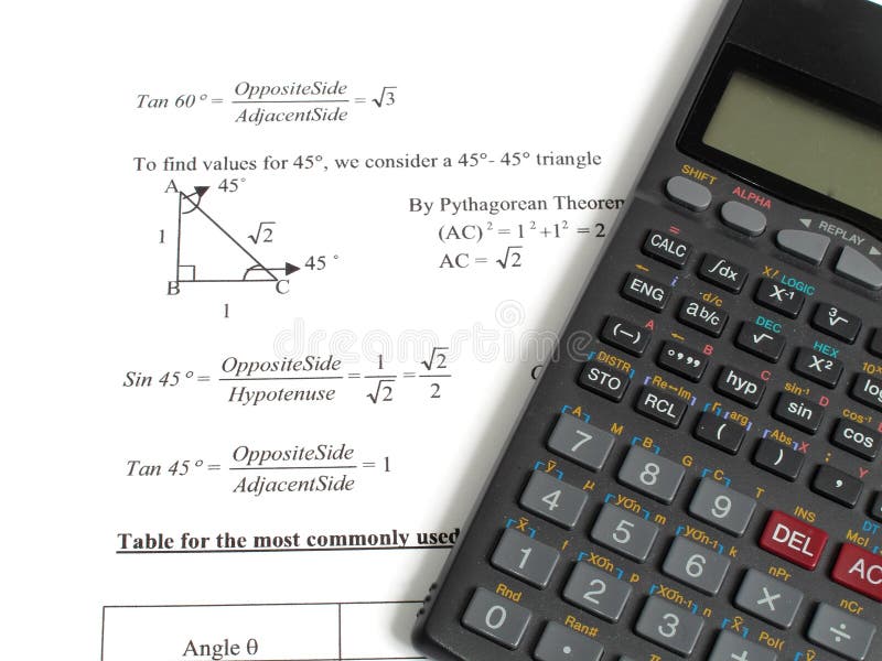 Calculations of Angles stock photo. Image of mathematics - 32041506