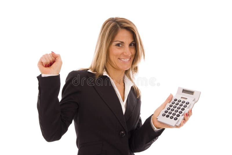 Male Nerd Holding Calculator. Stock Photo - Image of male, person: 2044386