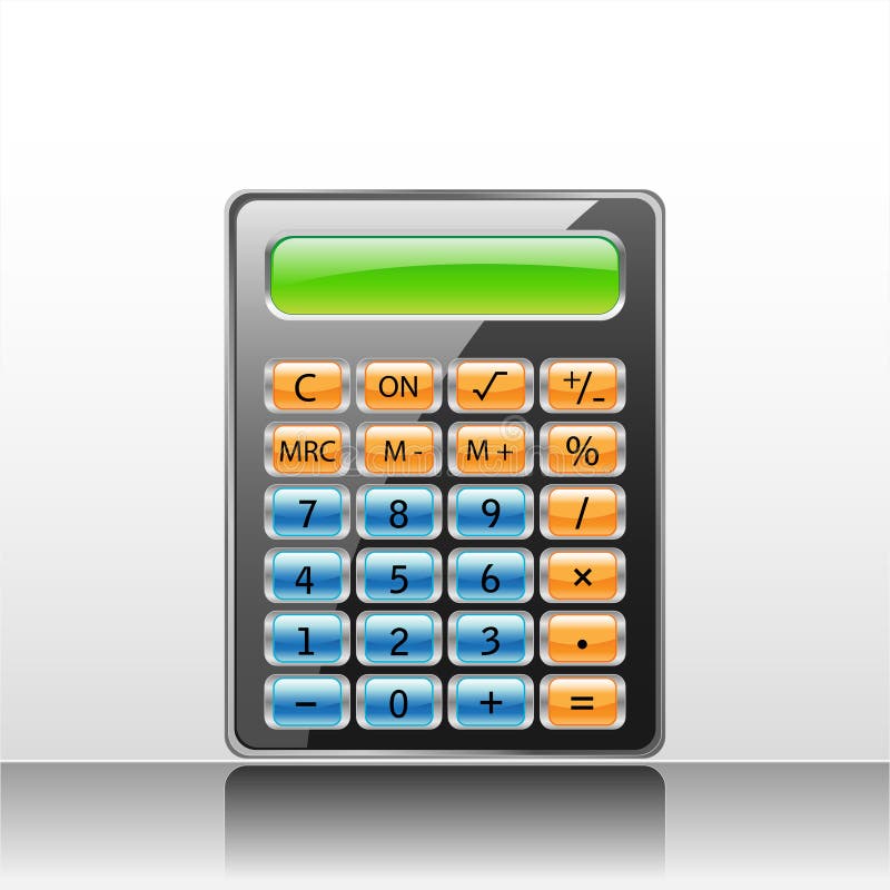 Calculator Icon stock vector. Illustration of calculator - 22000375