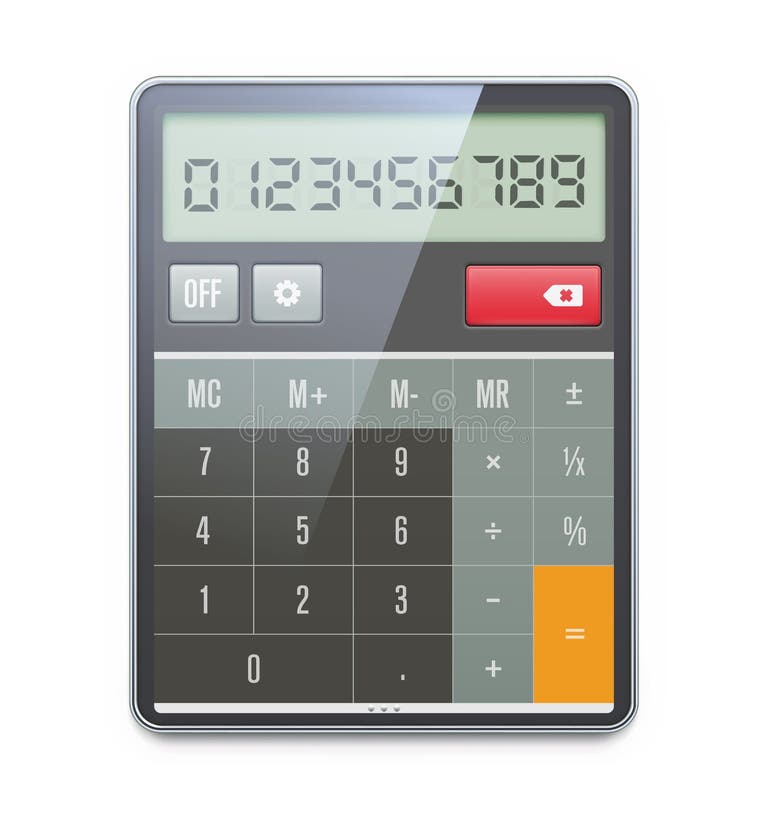 Contemporary Calculator Symbol Design Stock Illustrations – 262 ...