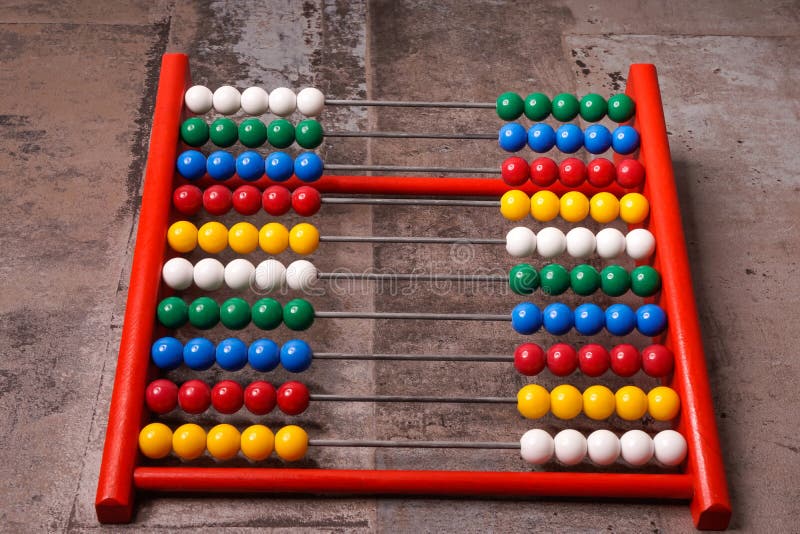 Calculator or Abacus To Learn in Math Class Stock Photo - Image of blue ...