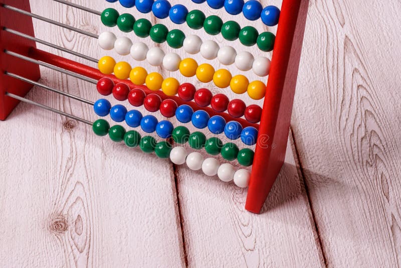Calculator or Abacus To Learn in Math Class Stock Image - Image of ...