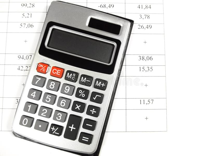 Calculator and account stock photo. Image of button, electronics - 20250806
