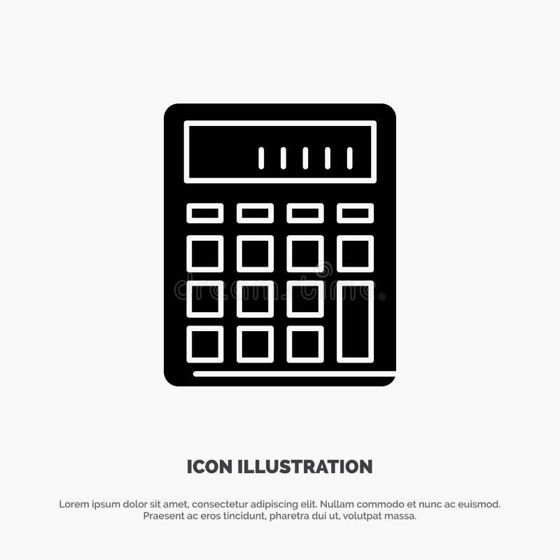 Calculator, Accounting, Business, Calculate, Financial, Math Blue Solid ...