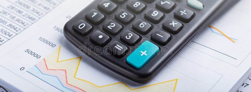 Calculator and Accounting Document. Concept of Banking, Financial ...