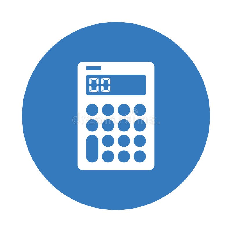 Calculator, Accounting Icon. Blue Color Design Stock Vector ...