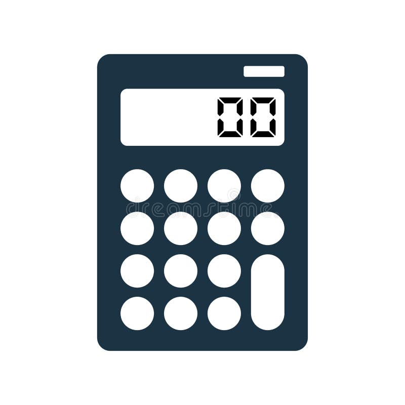 Calculator, Accounting Icon. Simple Editable Vector Graphics Stock ...