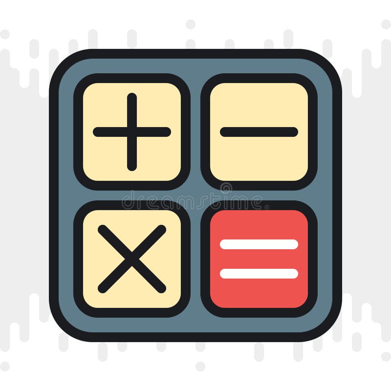 Calculator App Icon for Smartphone, Tablet, Laptop or Other Smart ...
