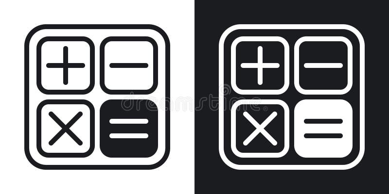 Calculator App Icon for Smartphone, Tablet, Laptop or Other Smart ...