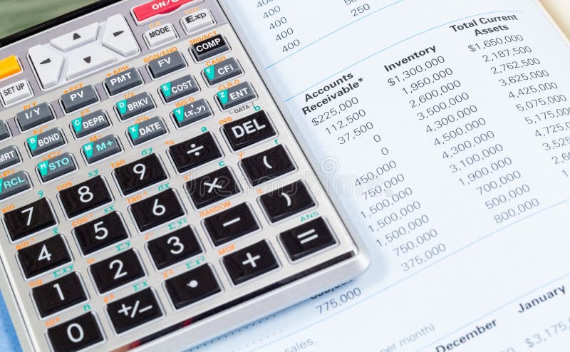 Calculator and book stock image. Image of figures, focus - 33100907