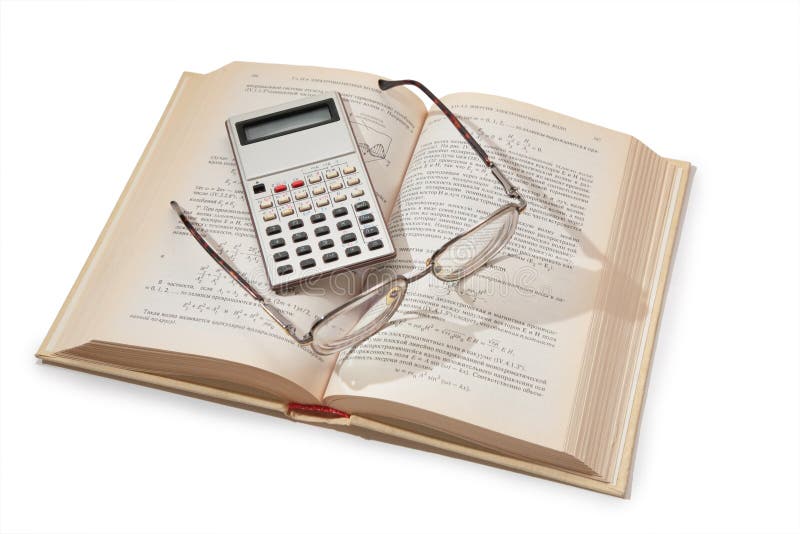 Calculator, Book And Glasses Picture. Image: 4391610