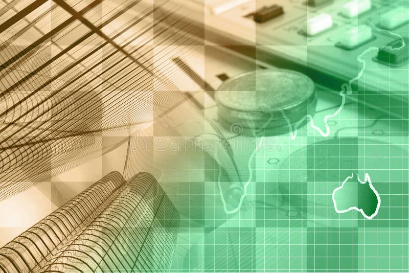 Calculator, Buildings and Map Stock Illustration - Illustration of ...