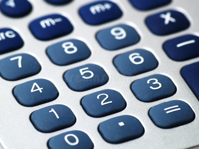 Calculator Buttons Picture. Image: 4378356