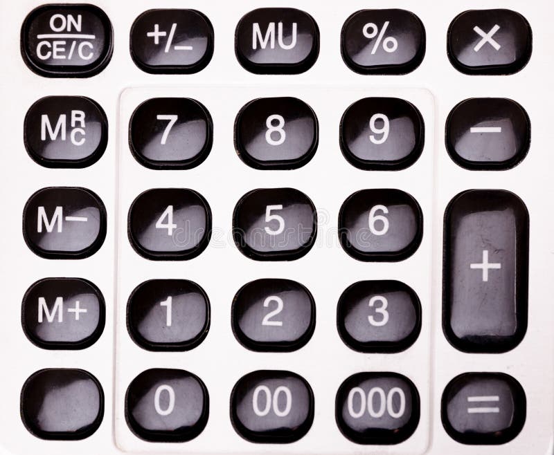 Calculator buttons stock photo. Image of design, data - 48044222