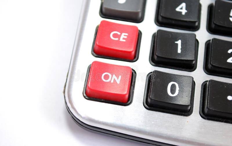 Calculator buttons stock image. Image of corporate, numbers - 7824037