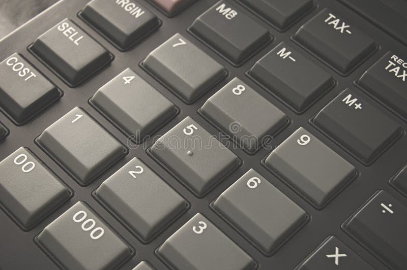 Calculator Buttons in a Close-up Shot Stock Photo - Image of finance ...