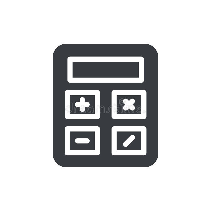 Calculator with Buttons Icon Simple Vector Symbol Stock Vector ...