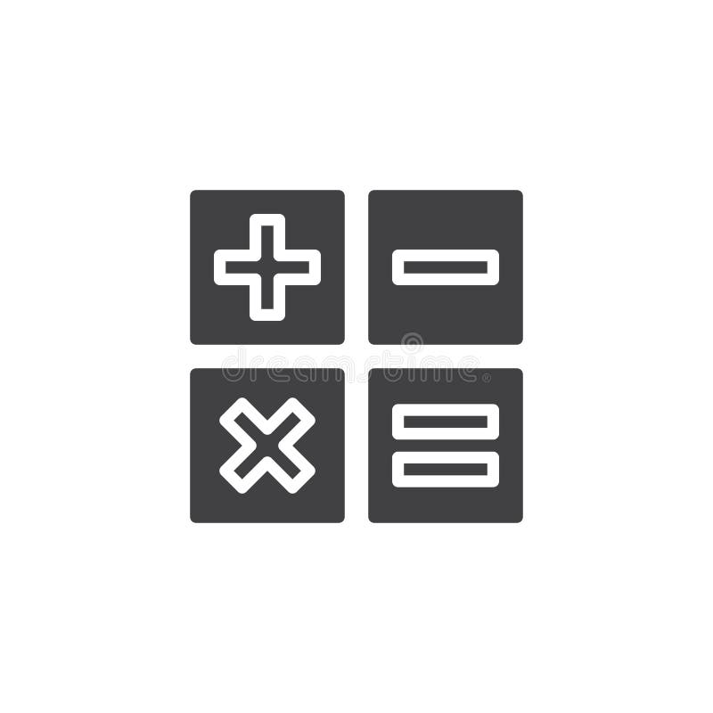 Calculator Buttons Vector Icon Stock Vector - Illustration of ...