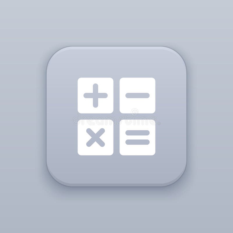 Calculator Calculate Computer Math Numbers Stock Illustration ...