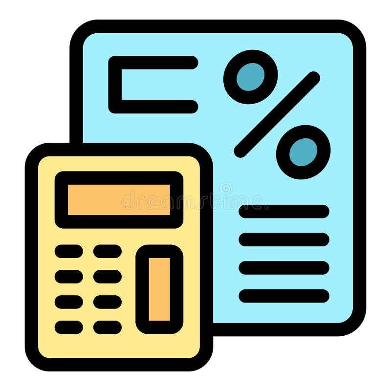 Calculator Calculating Percentage Symbol Representing Calculating ...