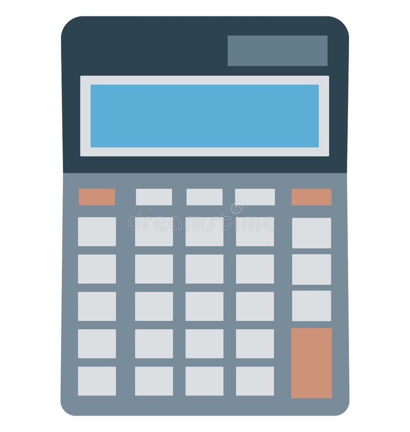 Calculator, Calculation Isolated Vector Icon Stock Vector ...