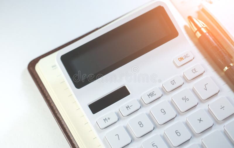 Calculator Close Business Concept Stock Photo - Image of symbols ...