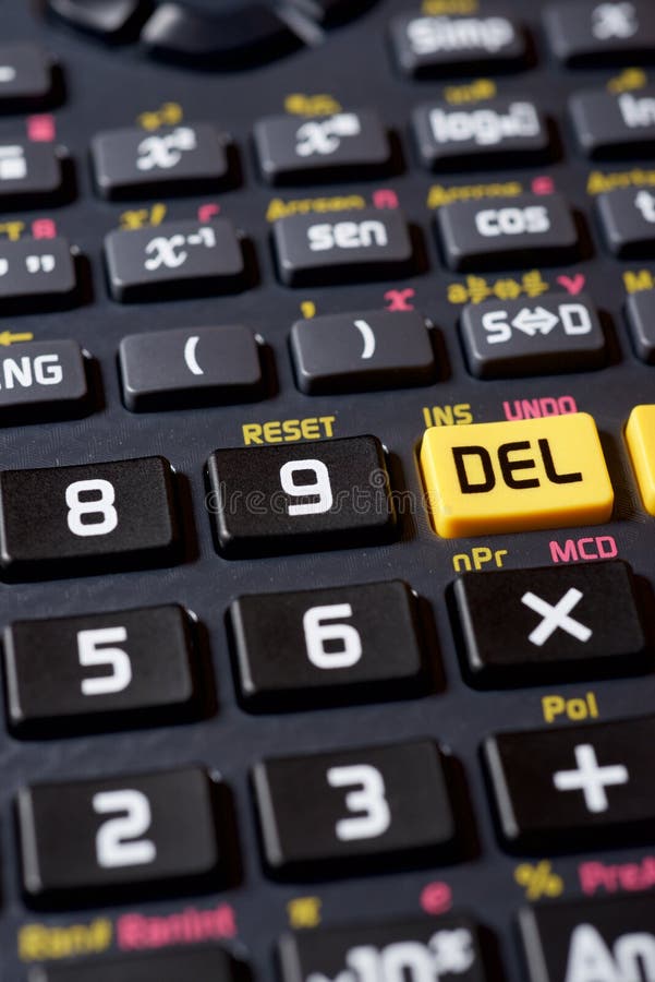 Calculator close up stock image. Image of design, button - 175837381