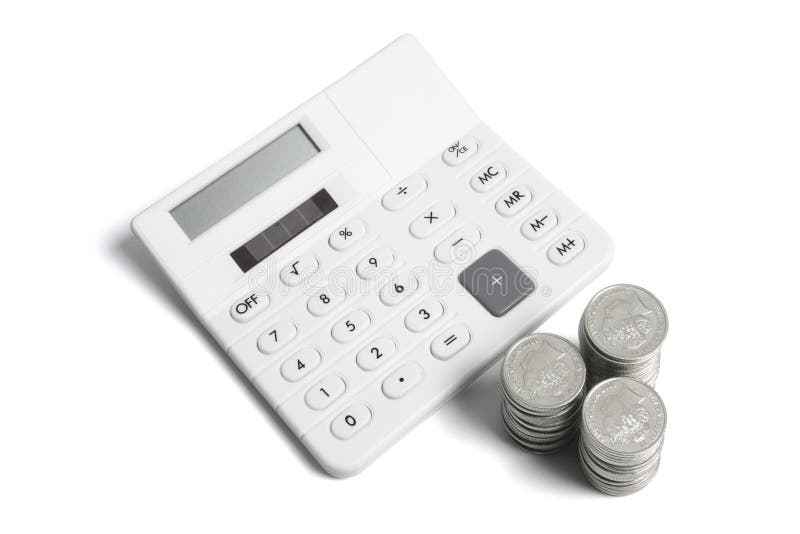 Calculator And Coins On Financial Chart Stock Photo - Image of earnings ...