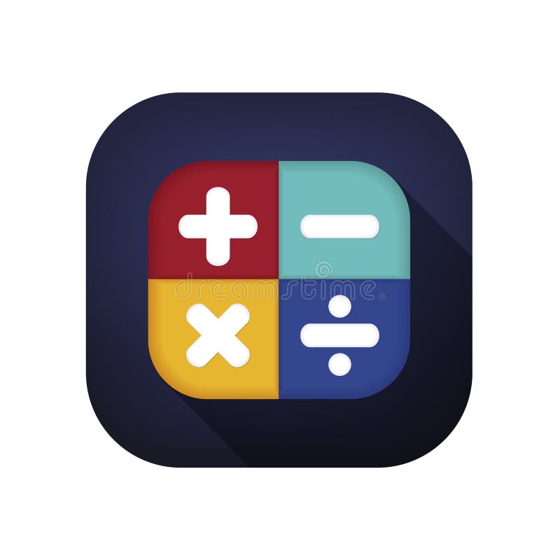 Calculator Computer Icon Vector Illustration Concept Stock Vector ...