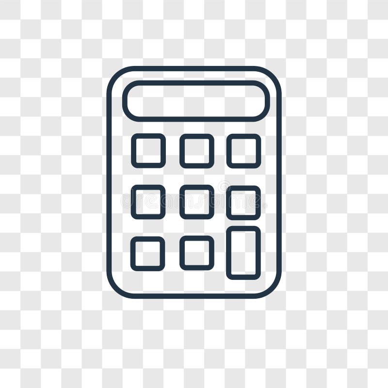 3d Calculator with Transparent Background Stock Illustration ...