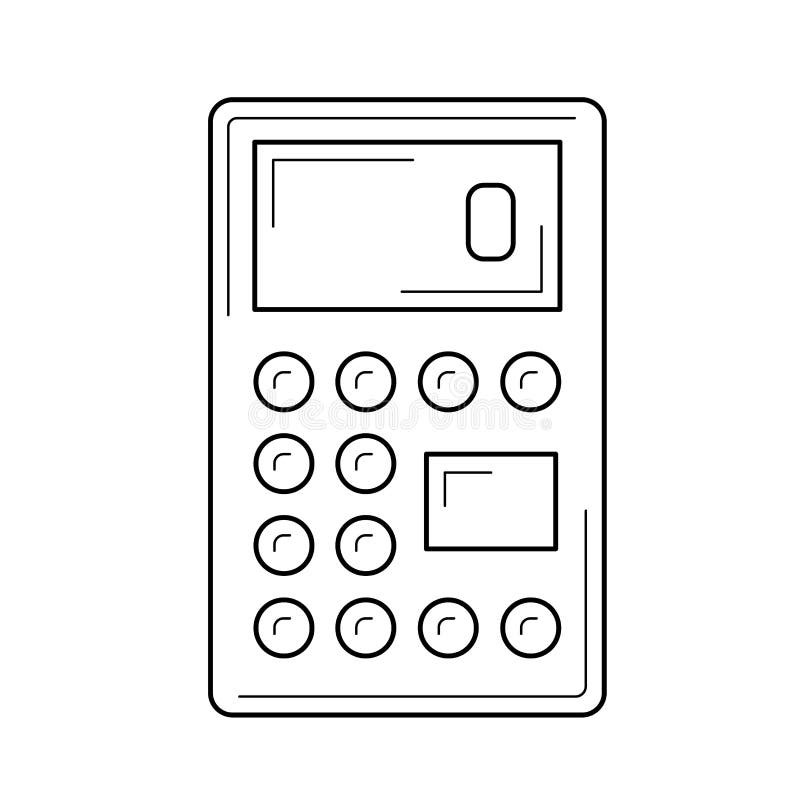 Calculator Draw Stock Illustrations – 3,086 Calculator Draw Stock ...