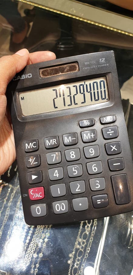 Calculator Counting 27 Million Editorial Photo - Image of hand ...