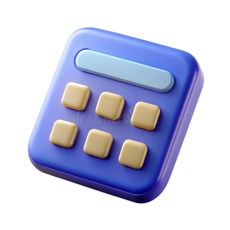 Calculator 3D Icon stock illustration. Illustration of highquality ...
