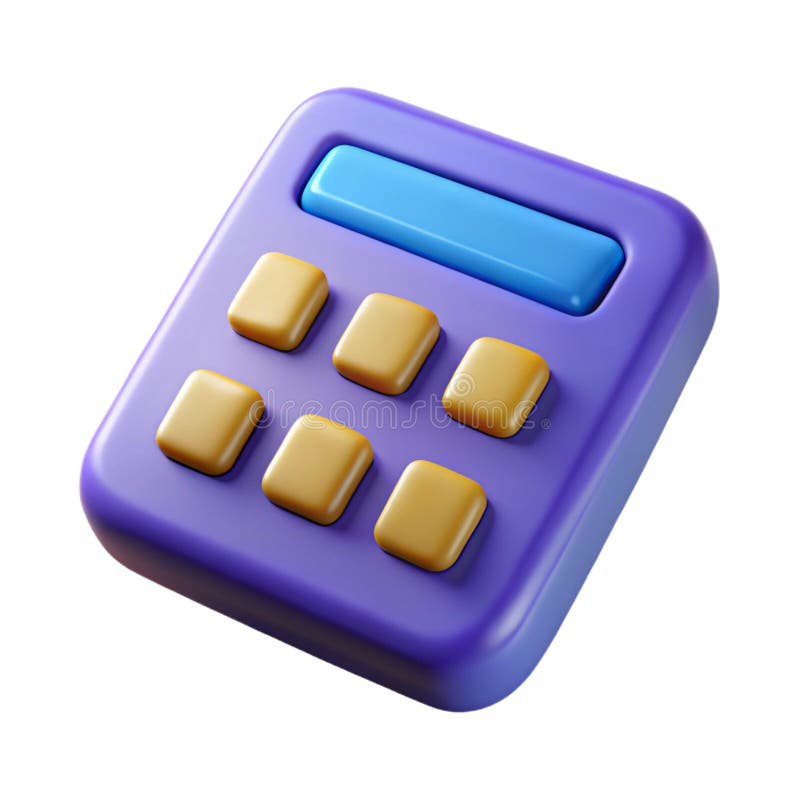 Calculator 3D Illustration stock illustration. Illustration of ...