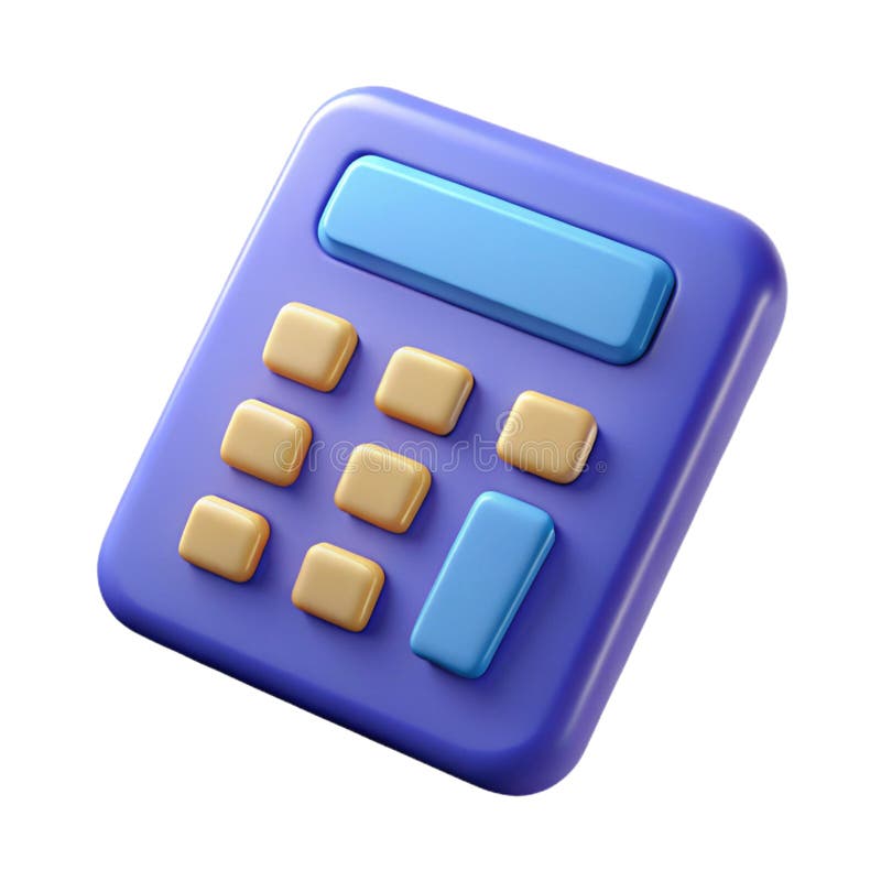 Calculator 3D Illustration stock illustration. Illustration of ...