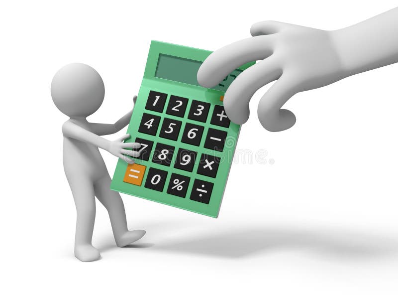 3d Small People Calculator Stock Illustrations – 82 3d Small People ...